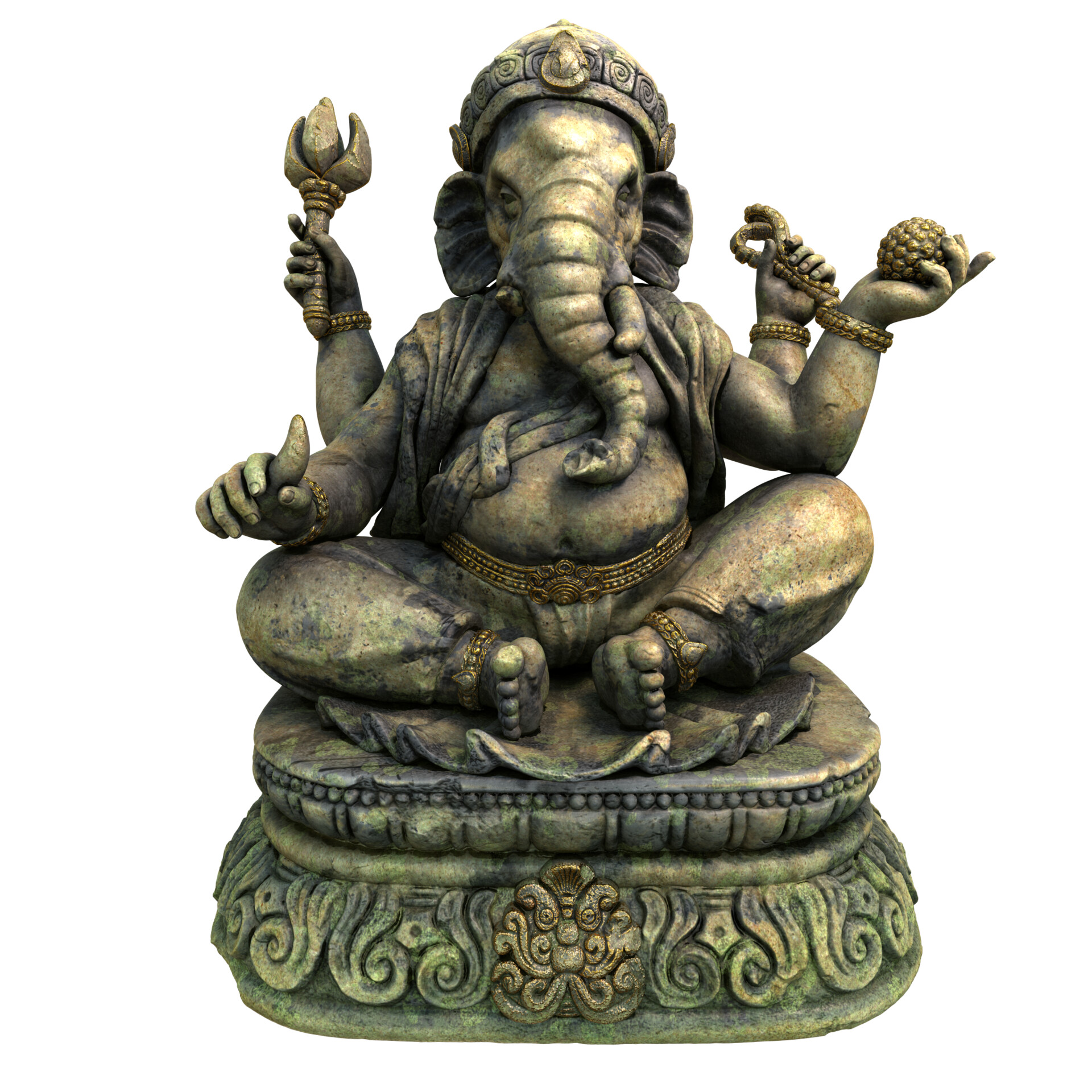 ArtStation - Ganesha Statue Texturing