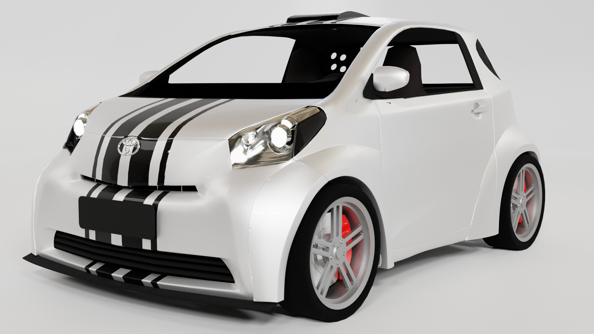 ArtStation - Toyota IQ 2009 3D print bodykit design