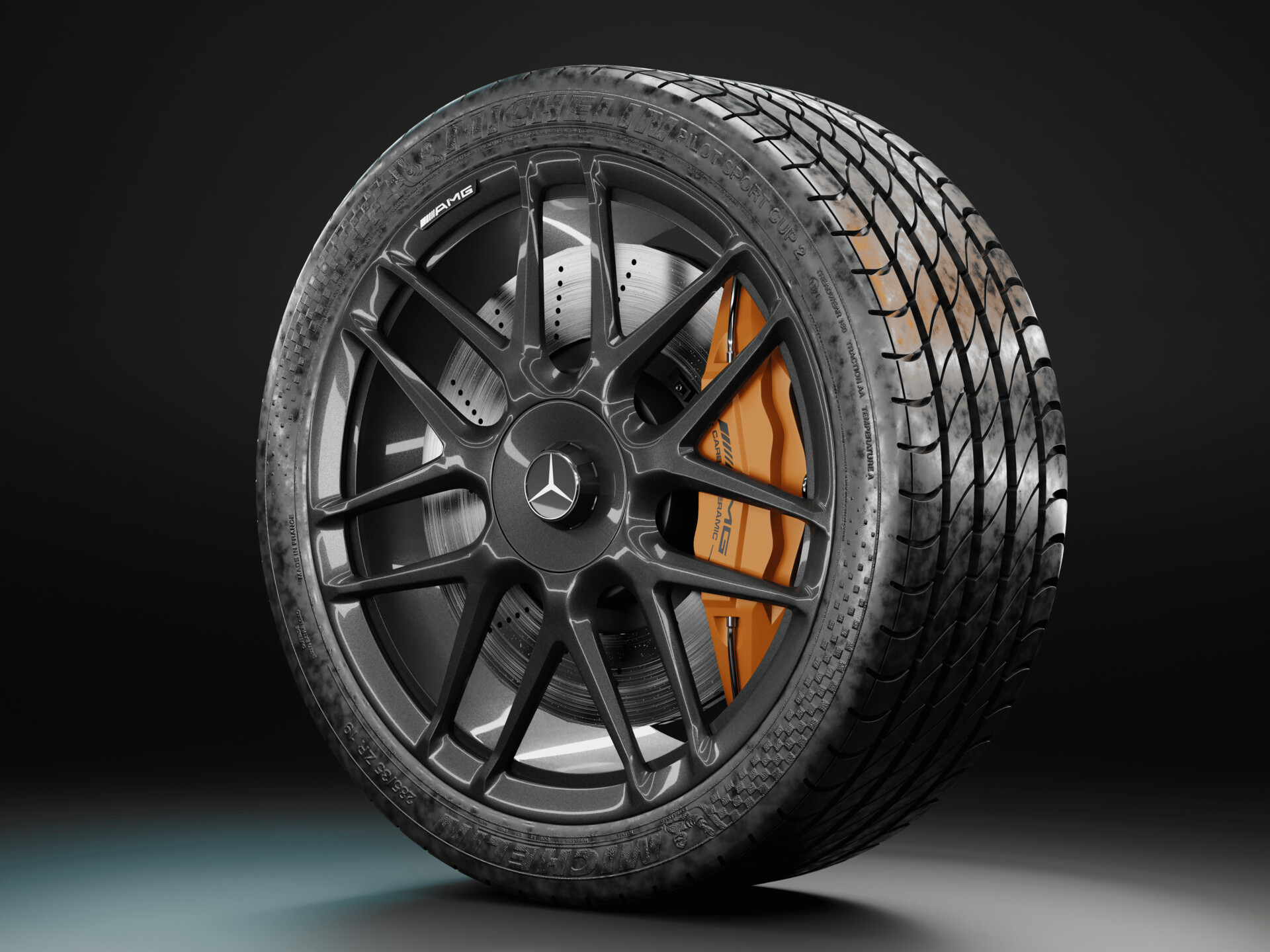 ArtStation - Mercedes Tire