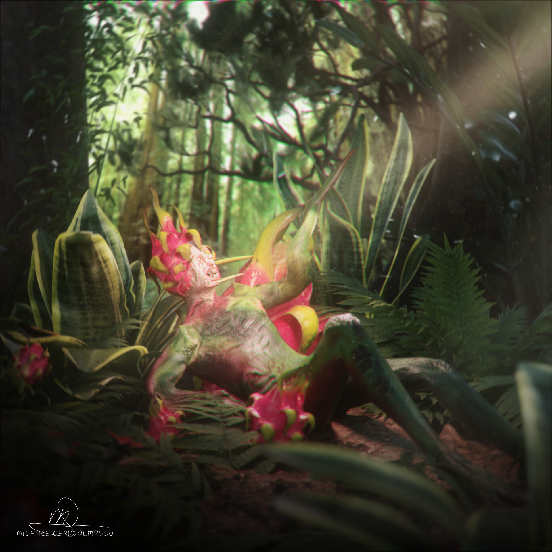 ArtStation - Dragon Fruit Man