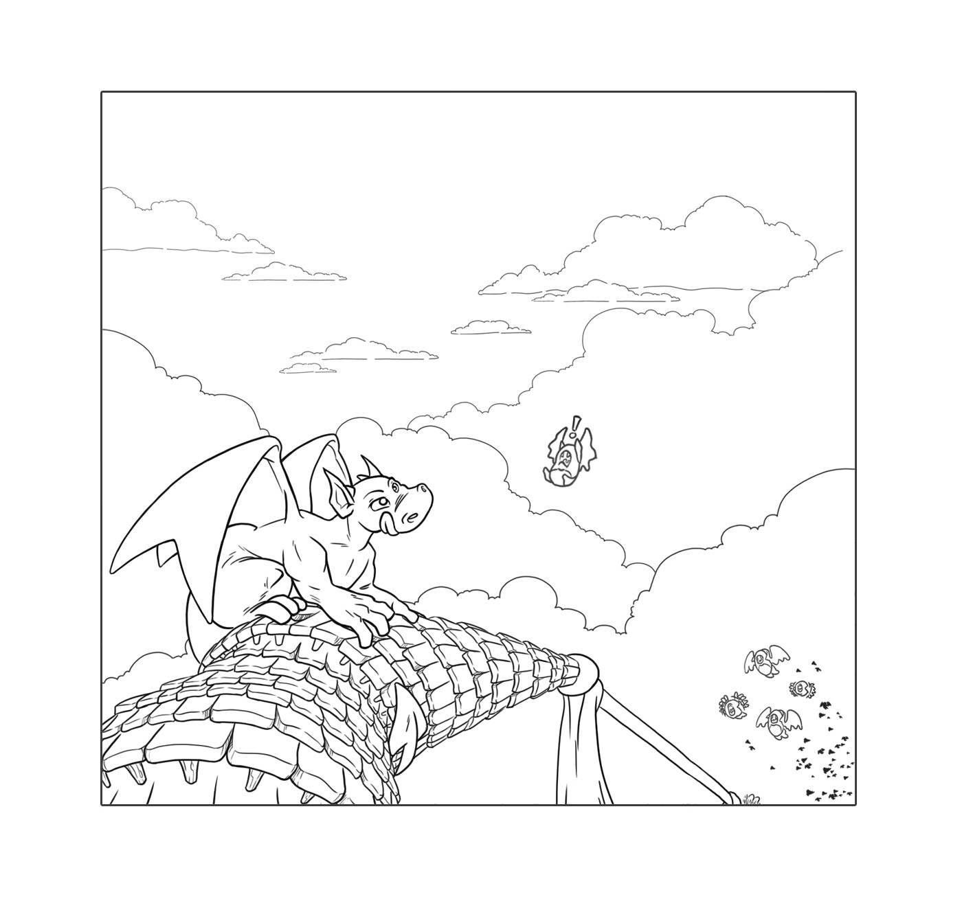 pete's dragon coloring pages