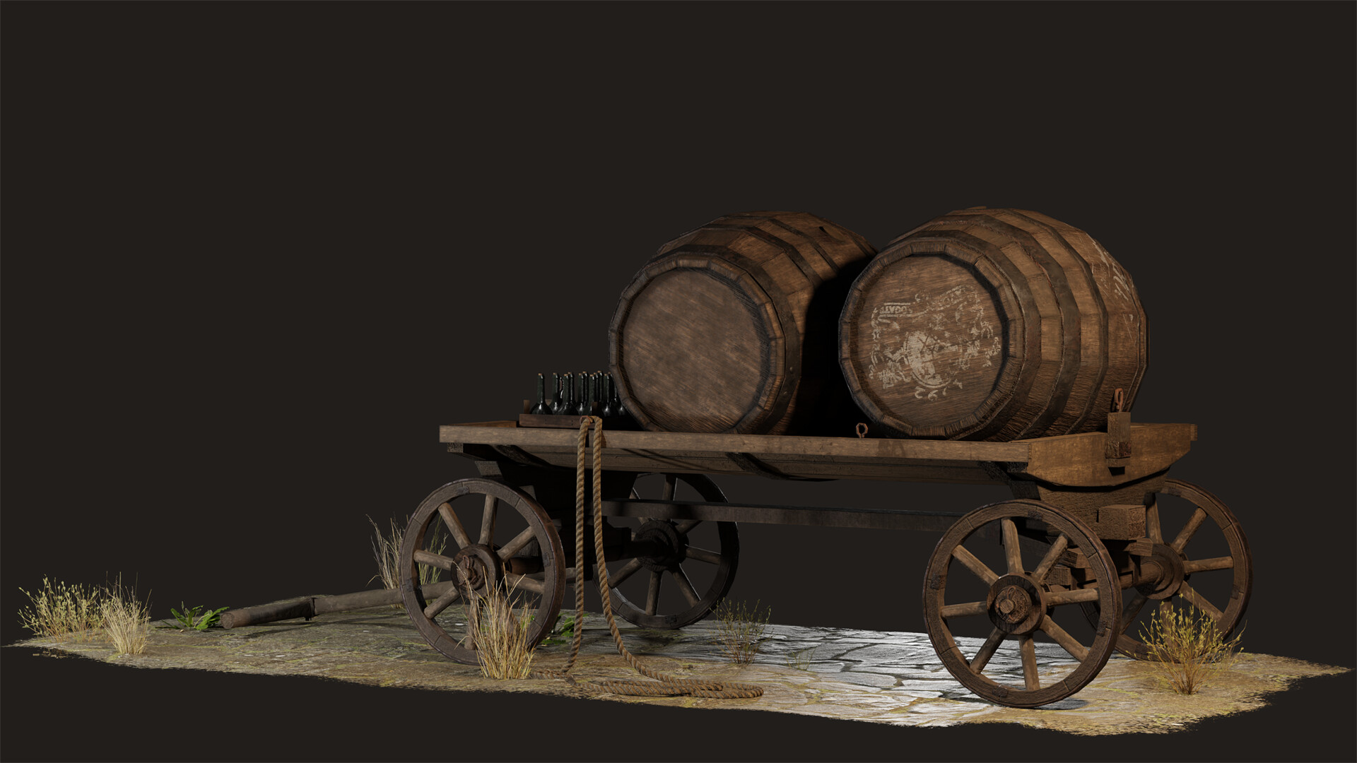 ArtStation - Barrel cart