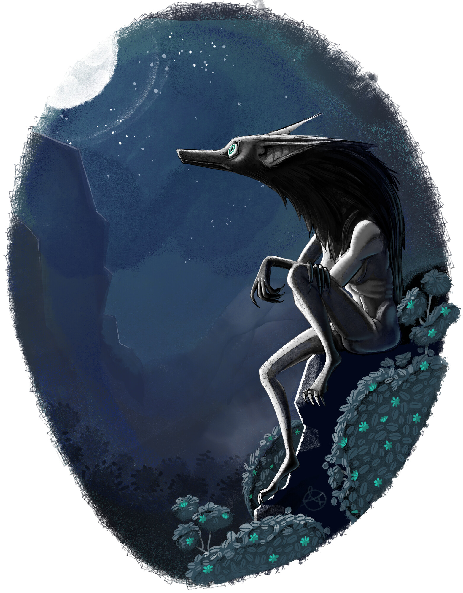 ArtStation - Lonely wolf