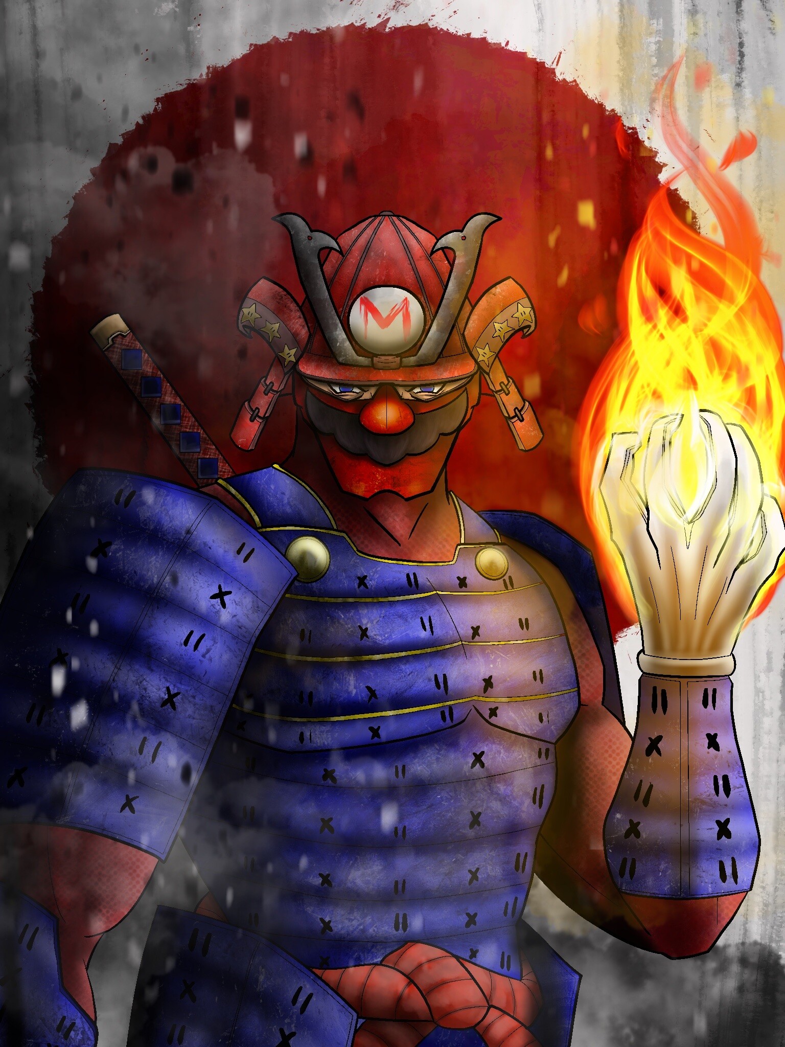 ArtStation - Samurai - Mario