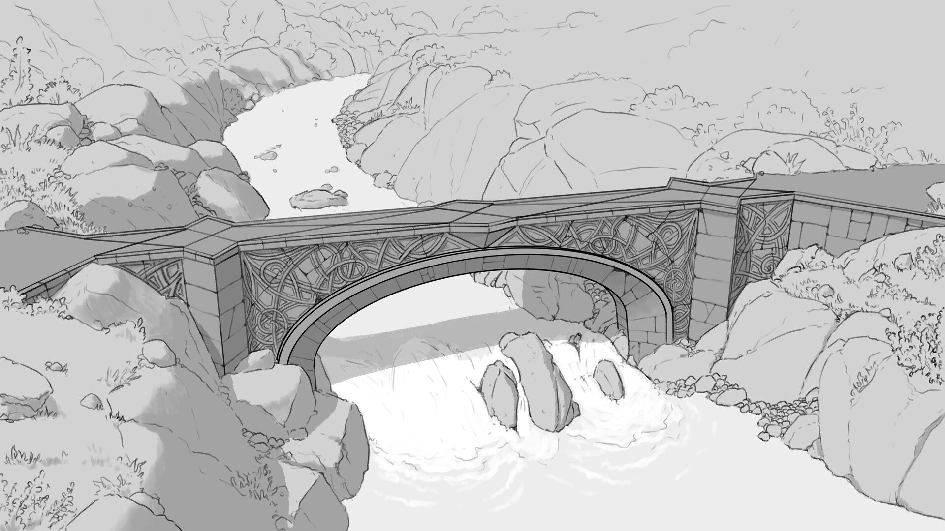ArtStation - Rivendell Bridge