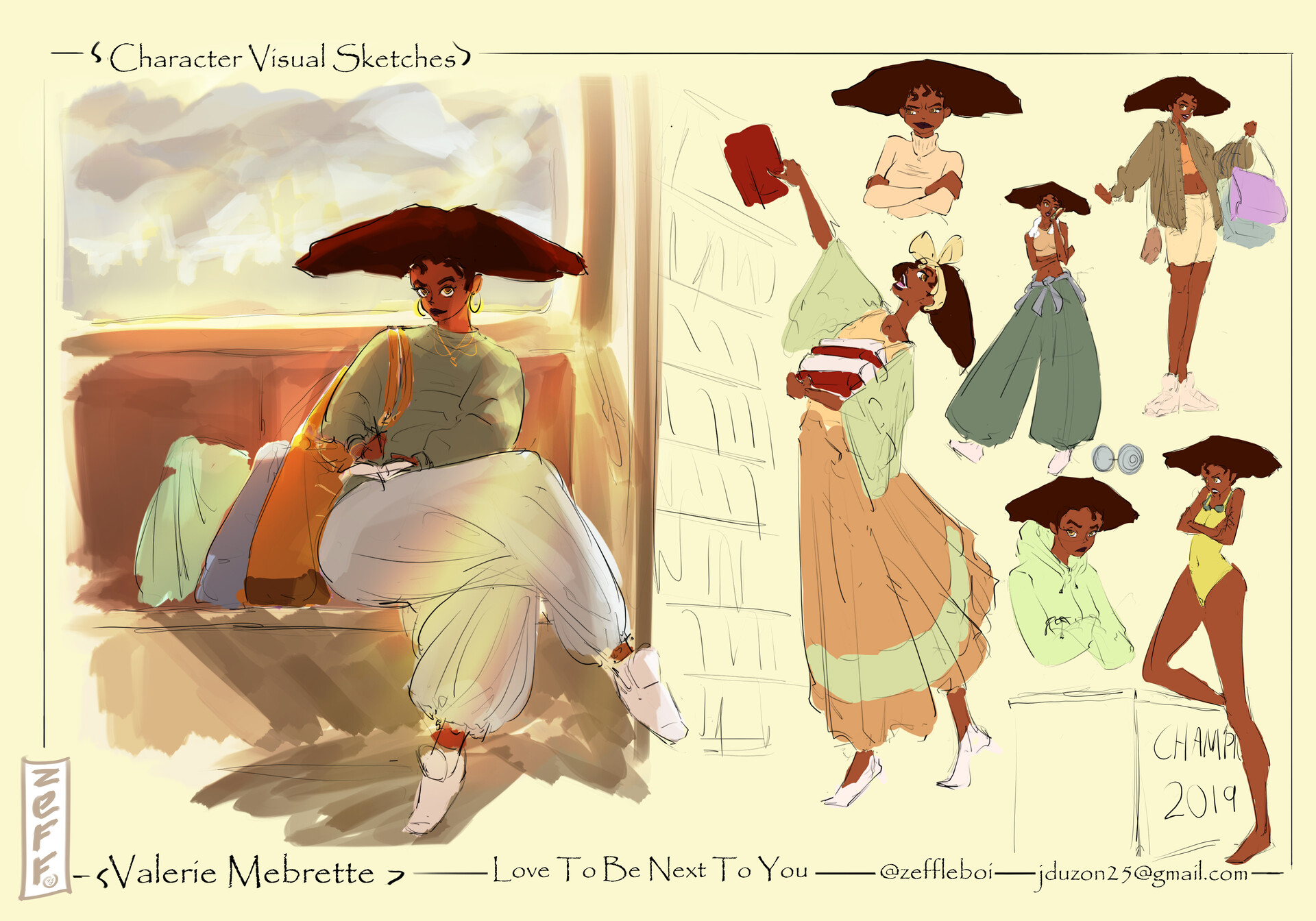 ArtStation - Valerie Character Sheet