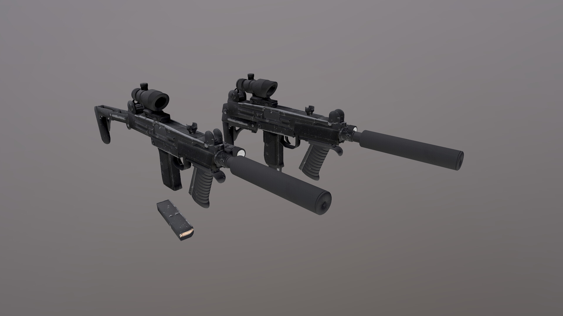 ArtStation - weapons Uzi