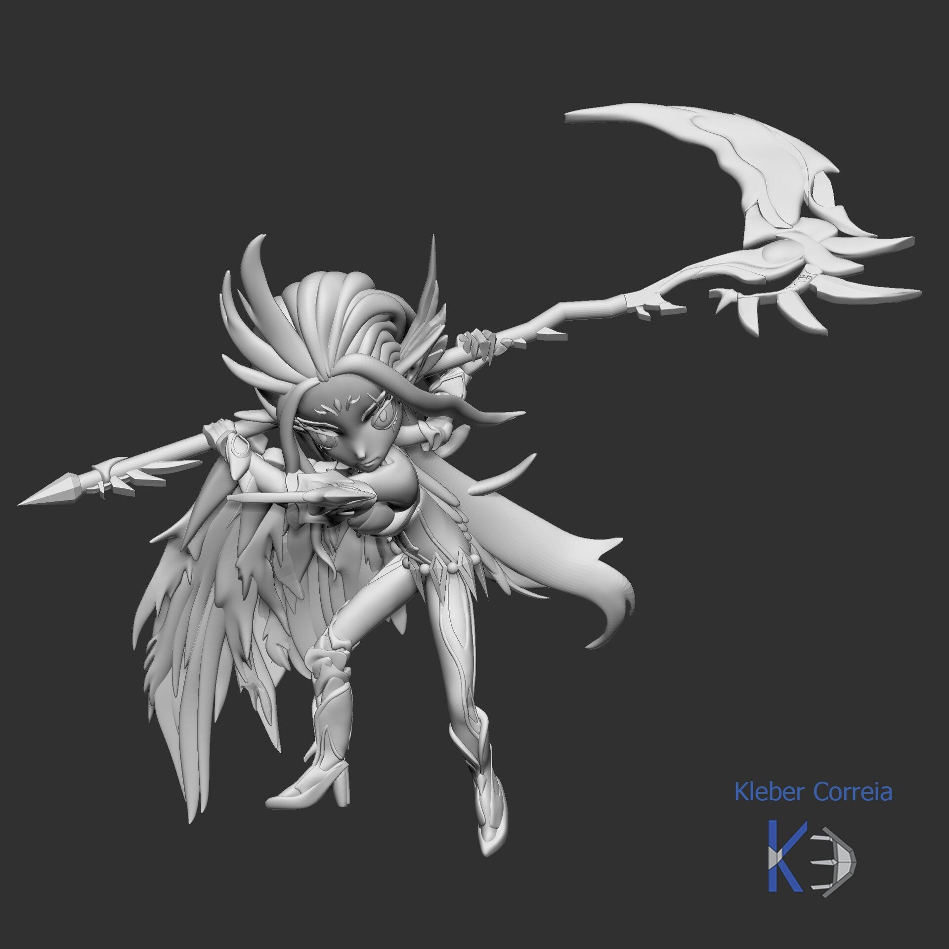 ArtStation - Water Hell Lady with Other Pose - Summoners War