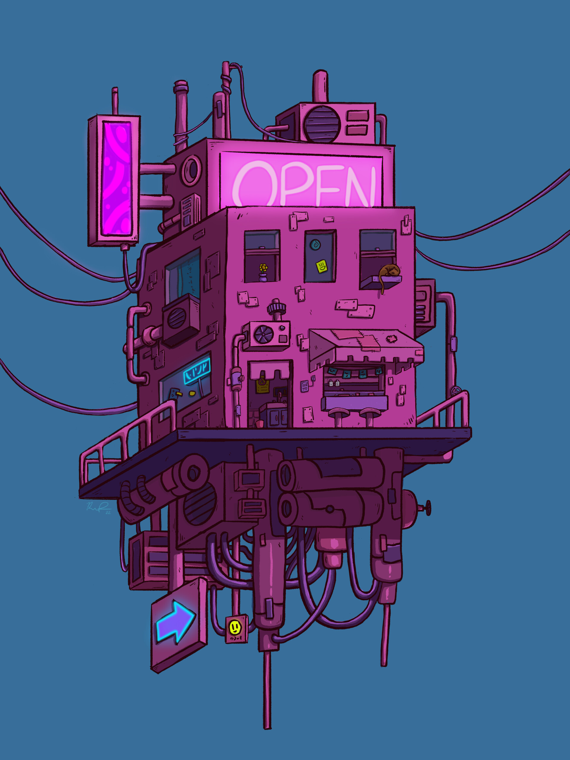 ArtStation - Shop In The Sky