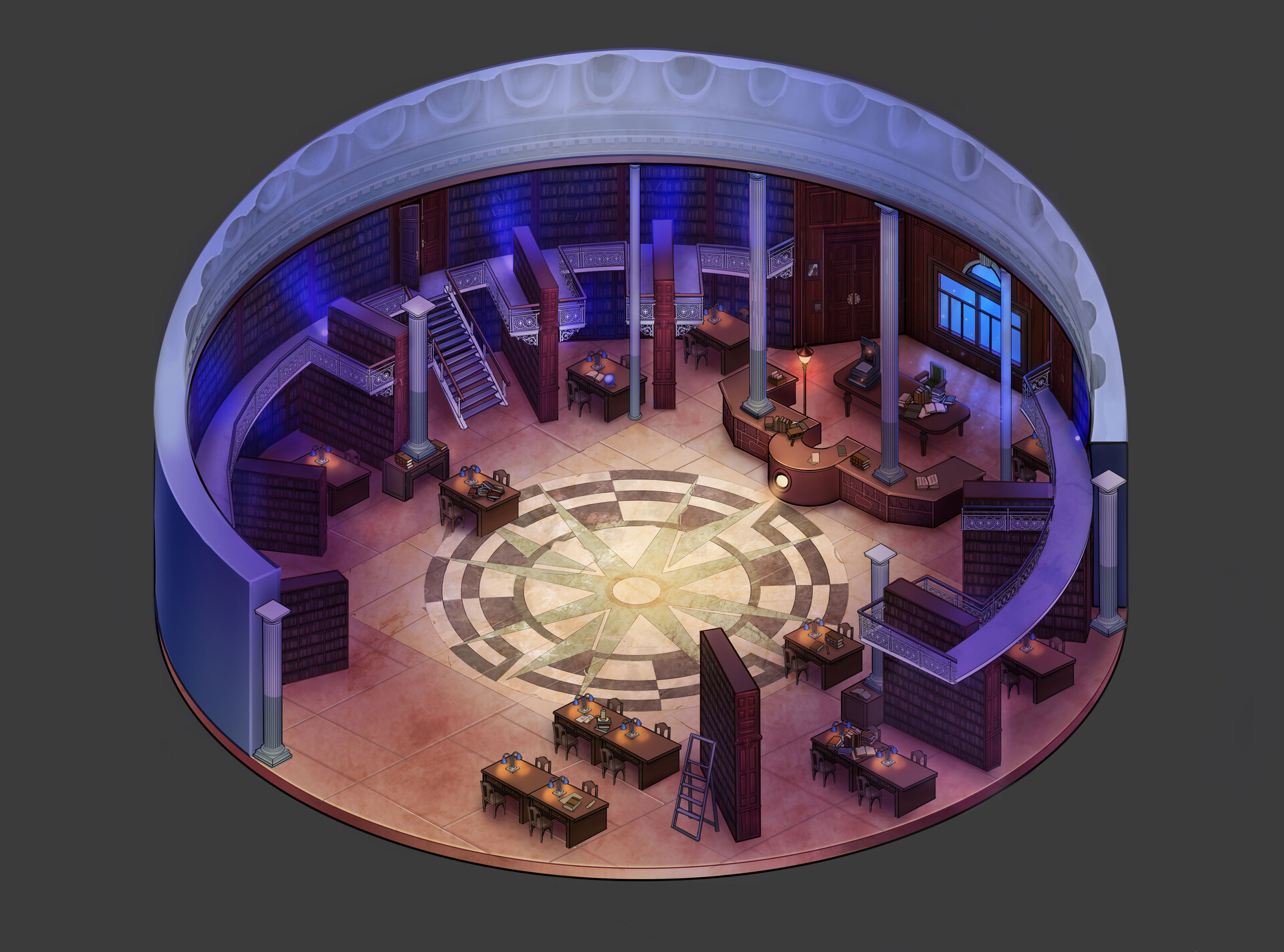 ArtStation - Doctor Who - The Library (early concept)