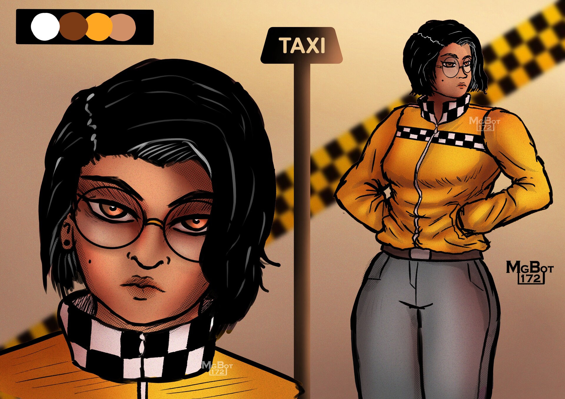 ArtStation - Taxi girl