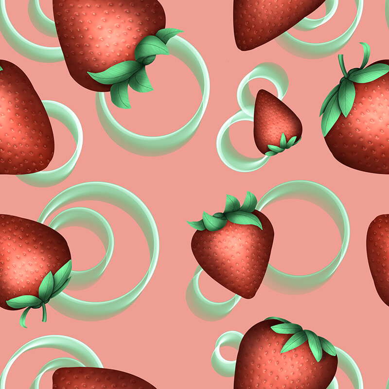 ArtStation - Sweet & Sassy Strawberries