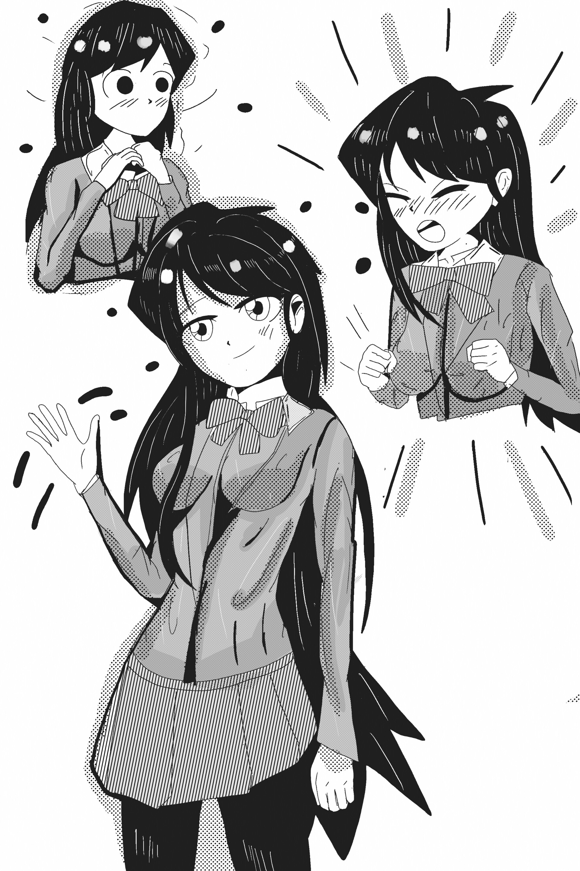 ArtStation - Komi Can't Communicate Character Sheet (Manga)