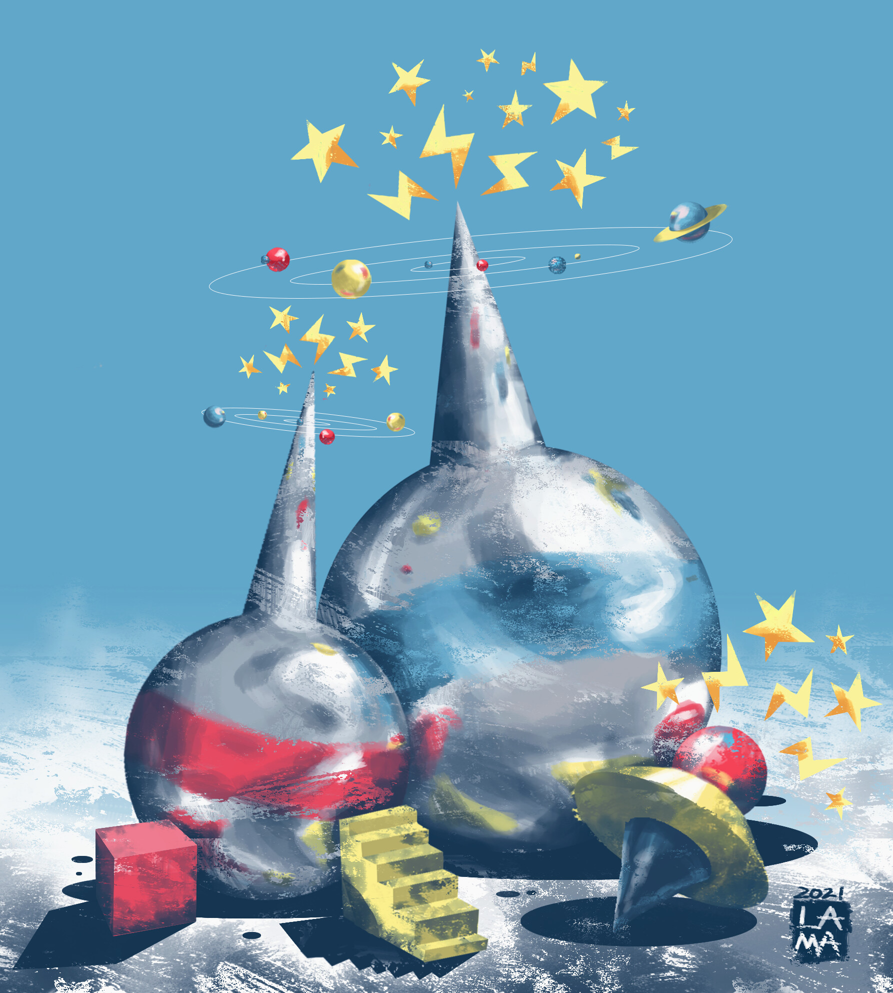 ArtStation - Metal Objects Illustration