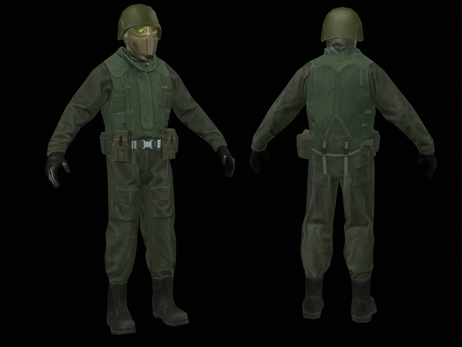Yegor Pryshchep - Low Poly Characters for Conscript (FTEQW Half-Life ...