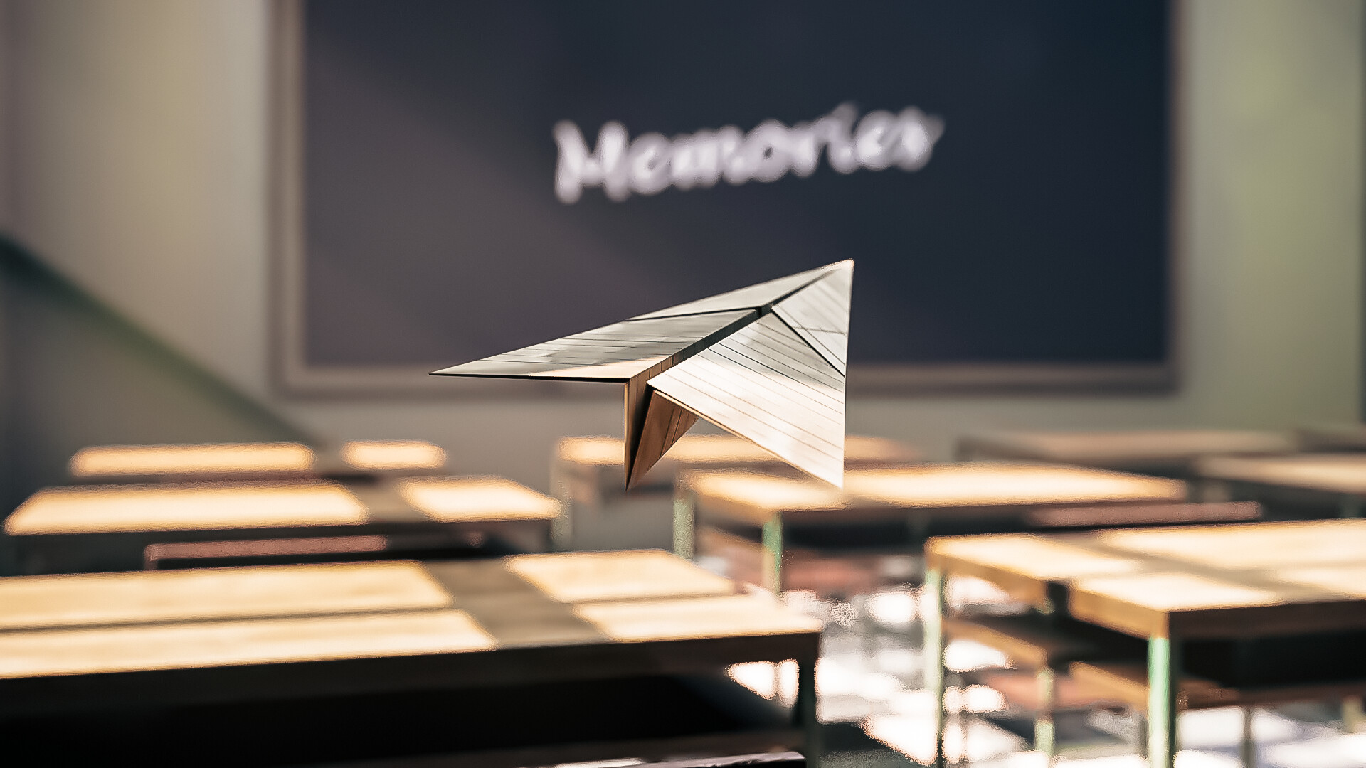 ArtStation - paper plane in classroom