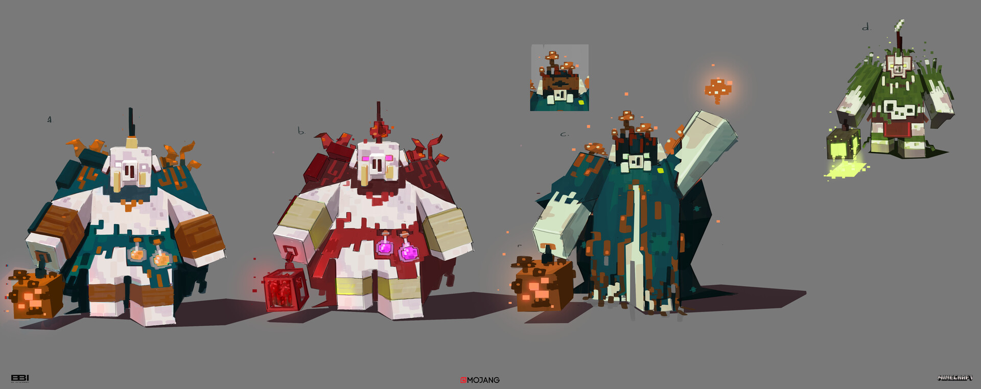 Mariana Salimena - Minecraft Legends - Character Concepts