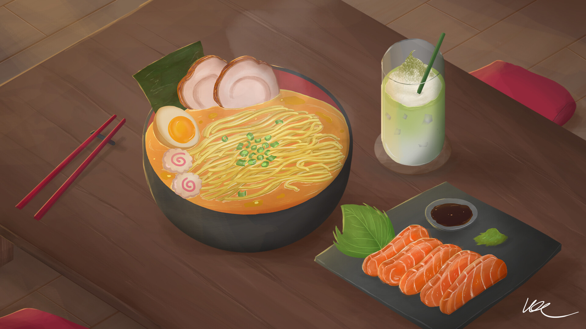 ArtStation - Japanese Cuisine- Digital Illustration