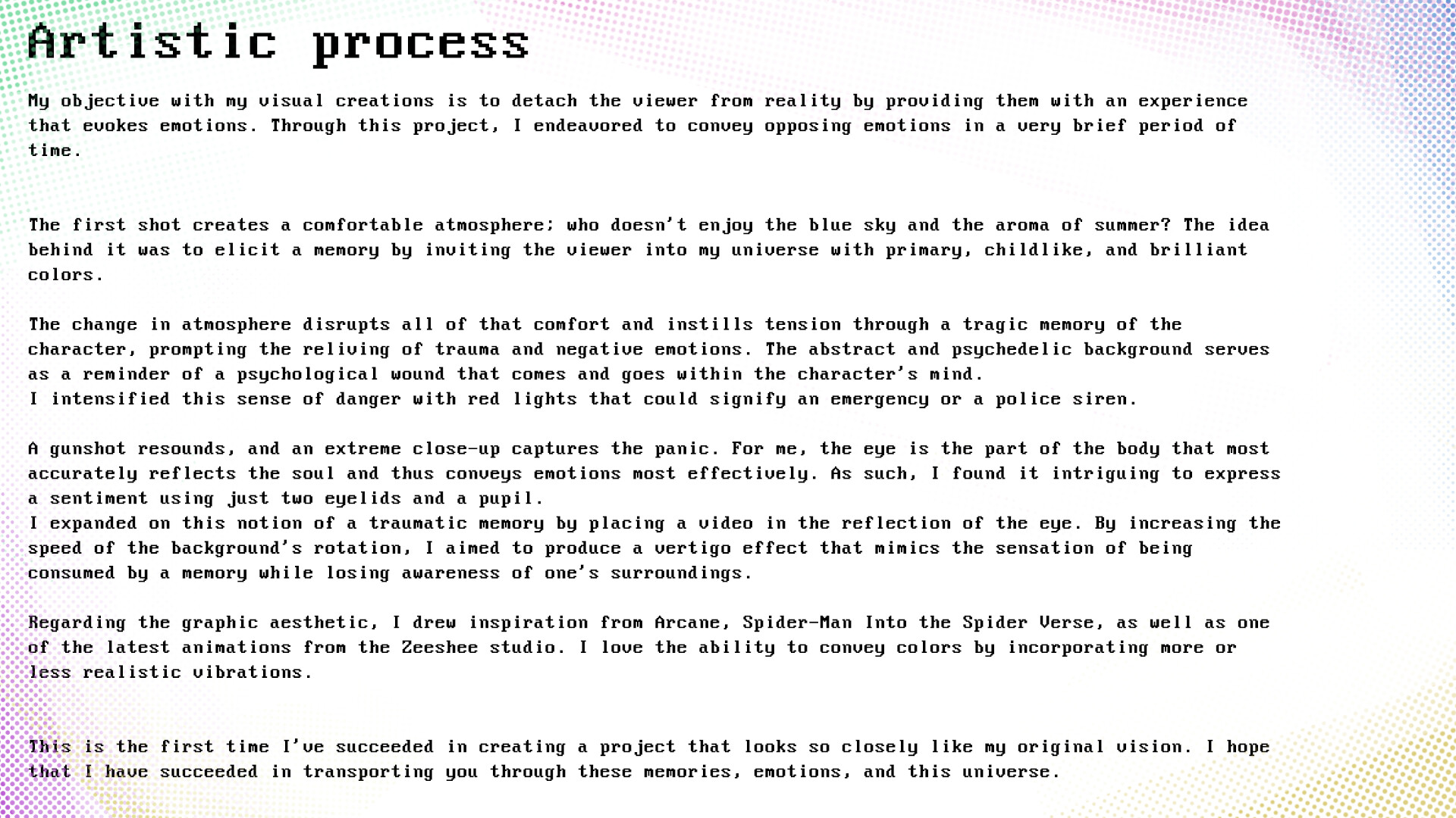 Melvin LE CAM - LUV Project - Short Animation