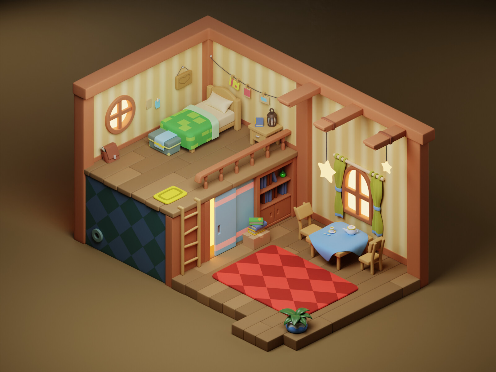 ArtStation - Cozy room