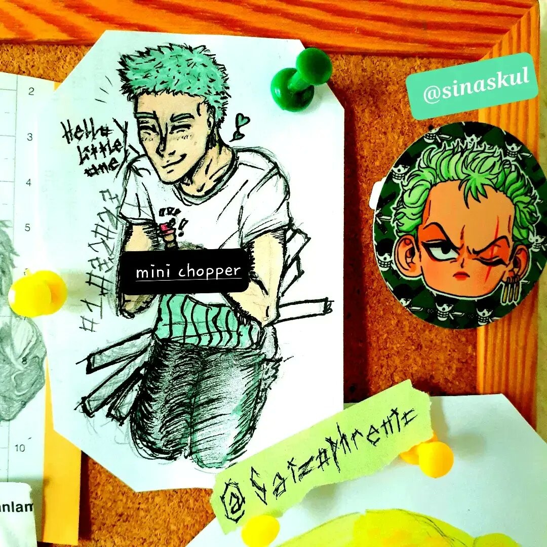 ArtStation - Roronoa Zoro Holding Mini Chooper