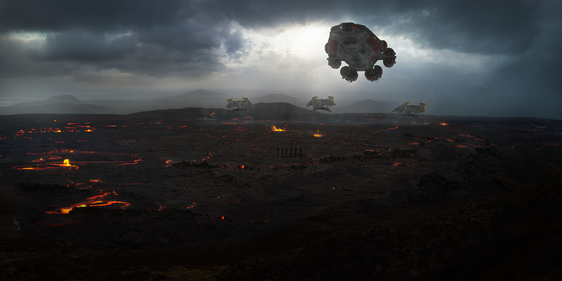 ArtStation - Digital Matte Painting - interstellar war