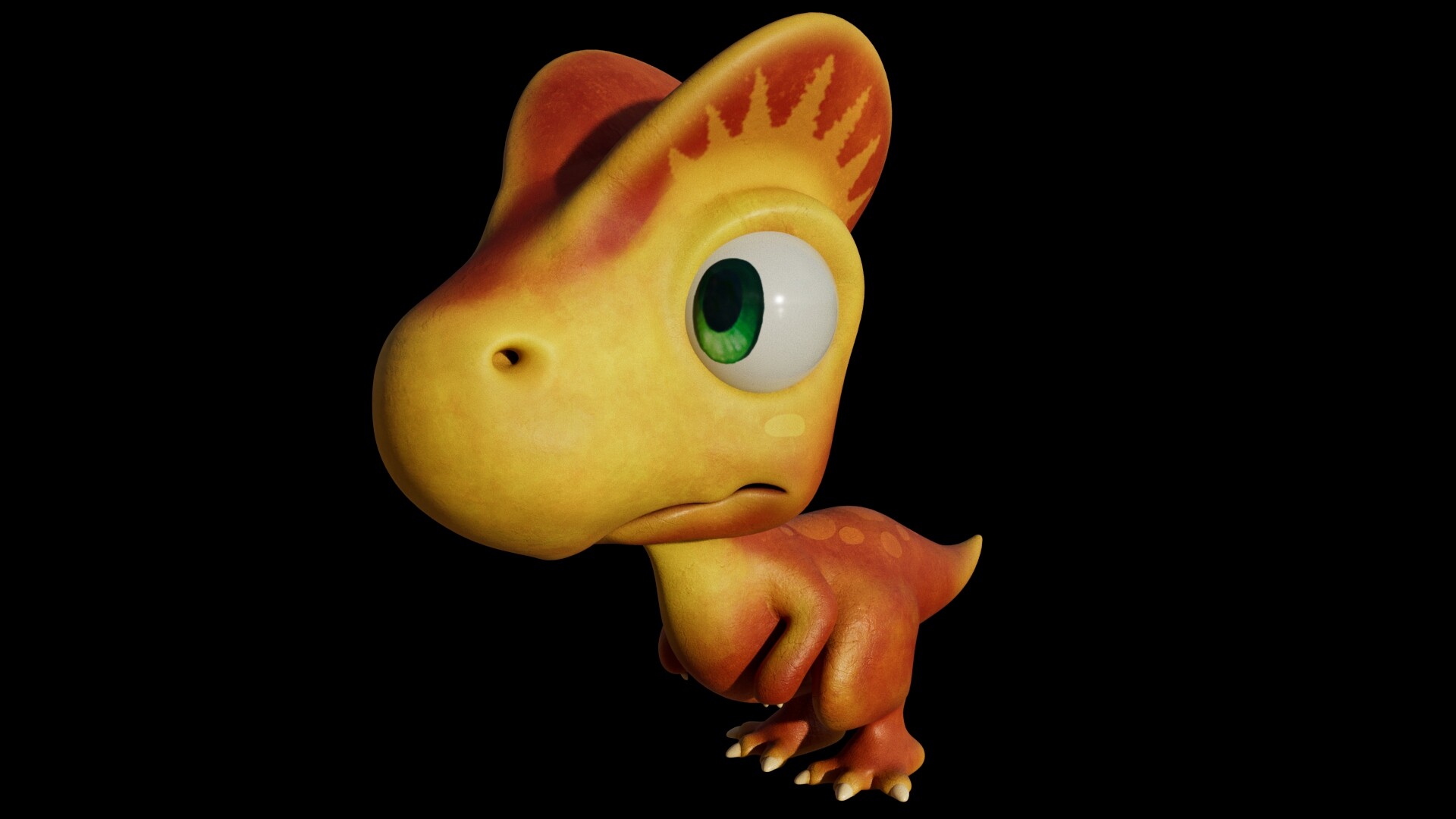 ArtStation - 3D_model_cartoon_dinasour