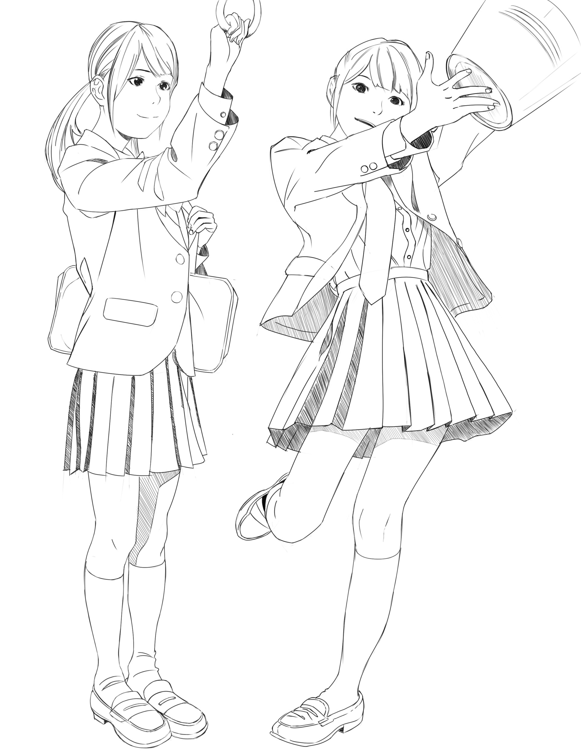 ArtStation - A study from a Japanese drapery tutorial book