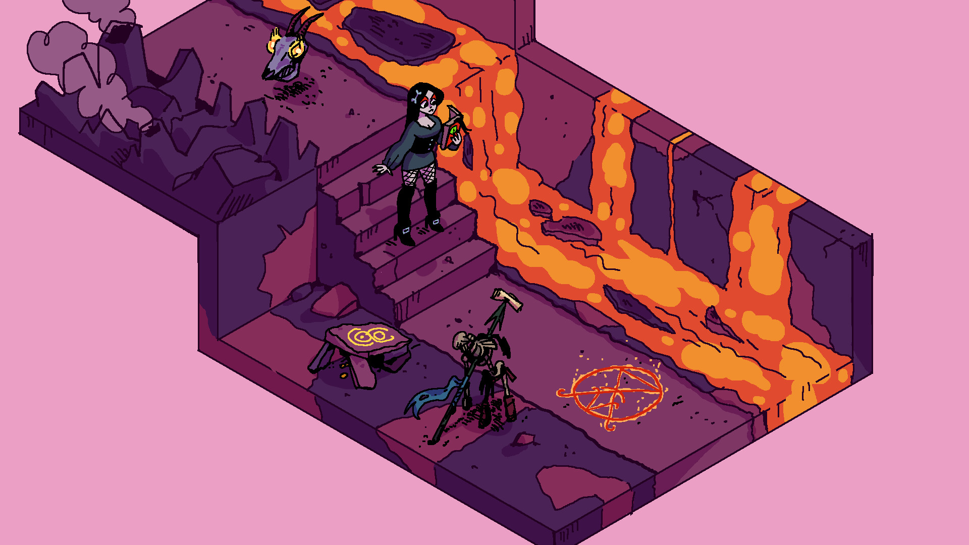 ArtStation - Hell-Caster (Isometric Game Design)