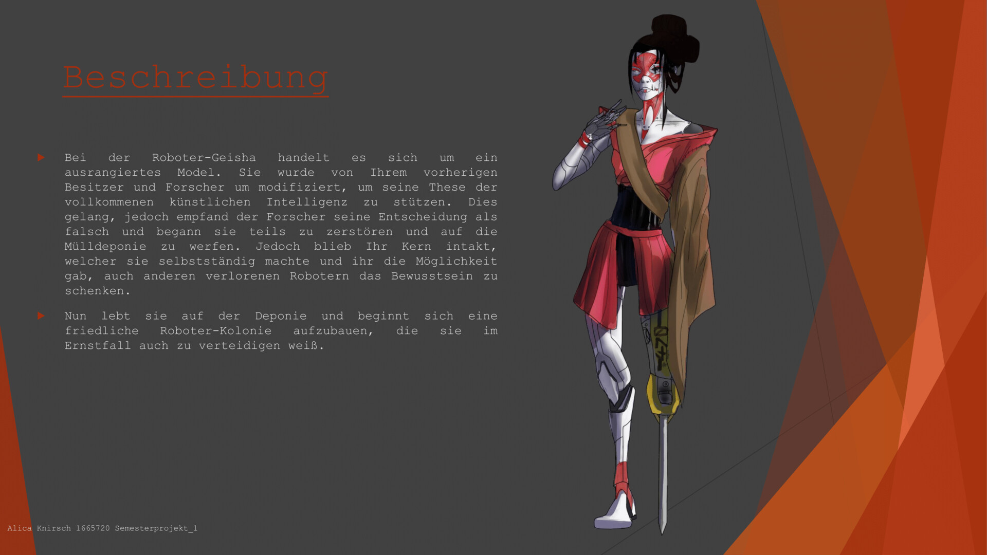 ArtStation - Characterdesign - Robot Geisha - 2021