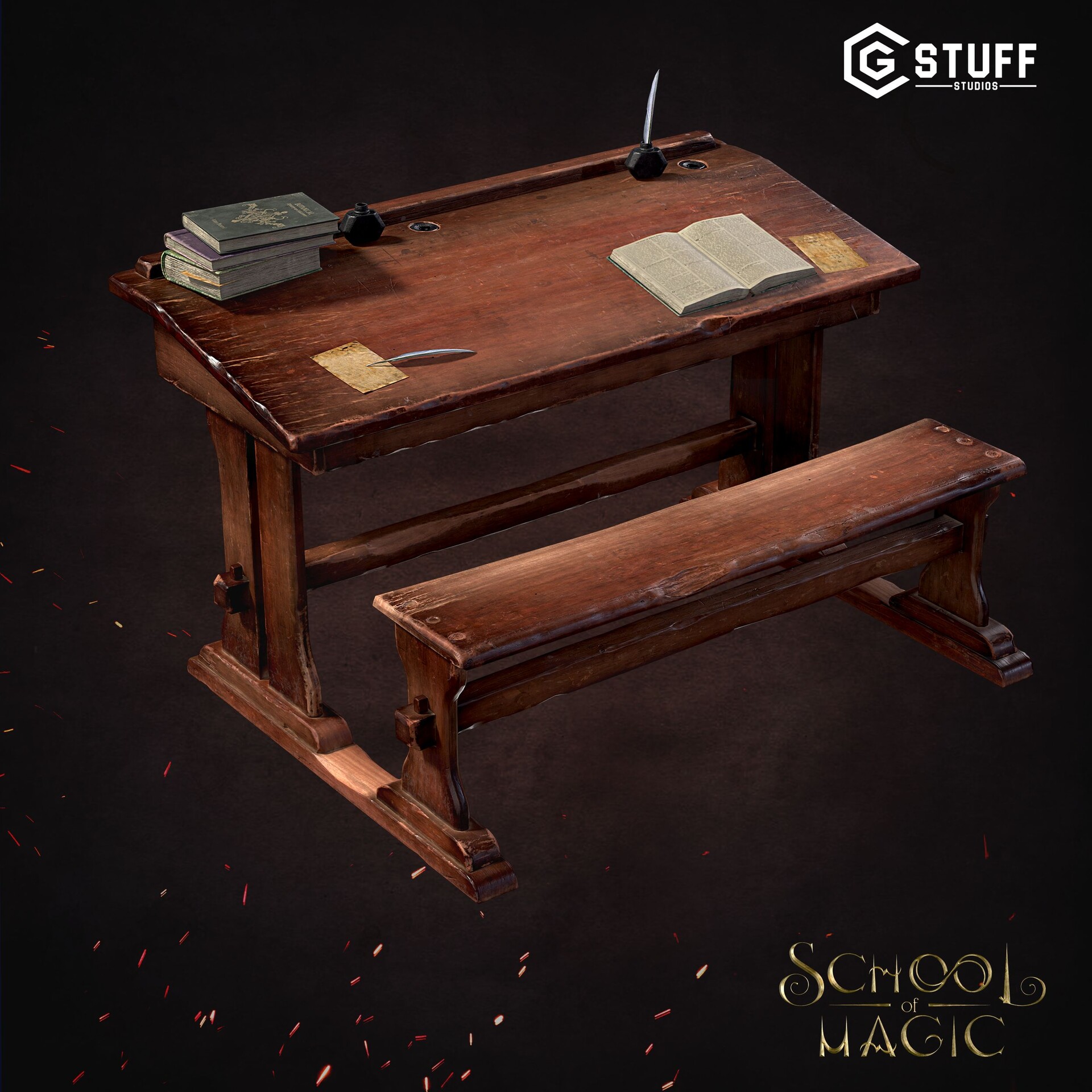 CGStuff Studios - Classroom Table