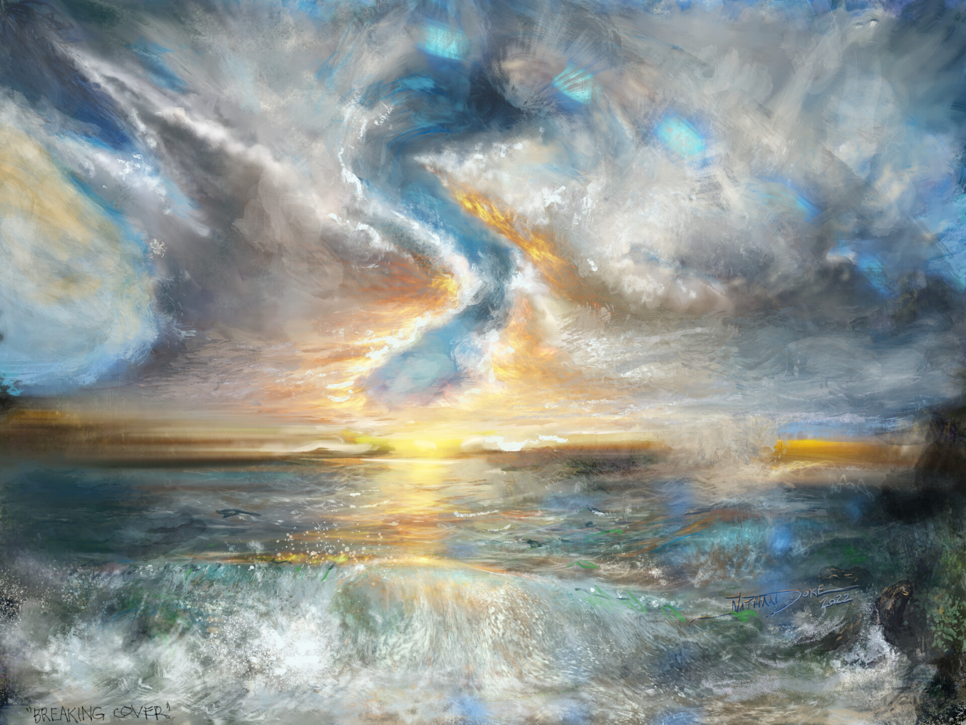 ArtStation - Breaking Cover (UFO/UAP fine art)