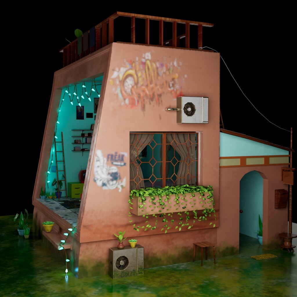 ArtStation - 3d House Modeling