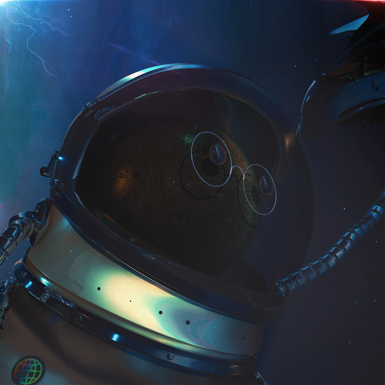 ArtStation - Astronaut with a planet head