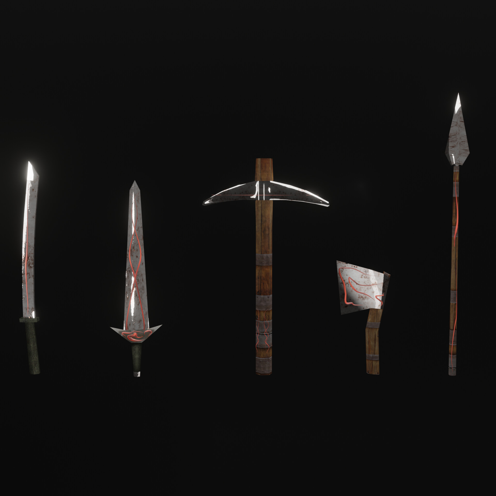 ArtStation - Set of weapons