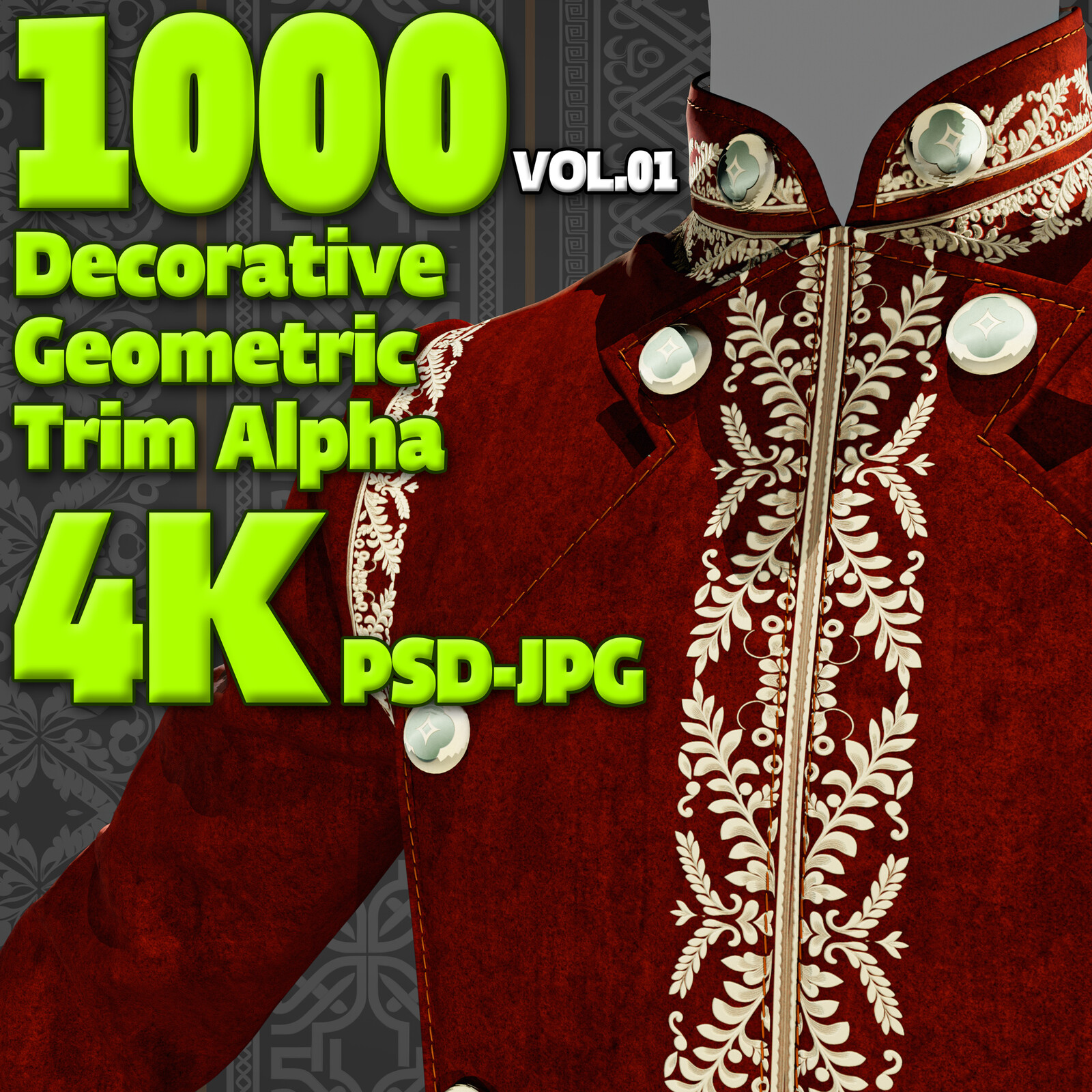 G_Pouraskar - 1000 Decorative Geometric Trim Alpha + 4K + PSD + High ...
