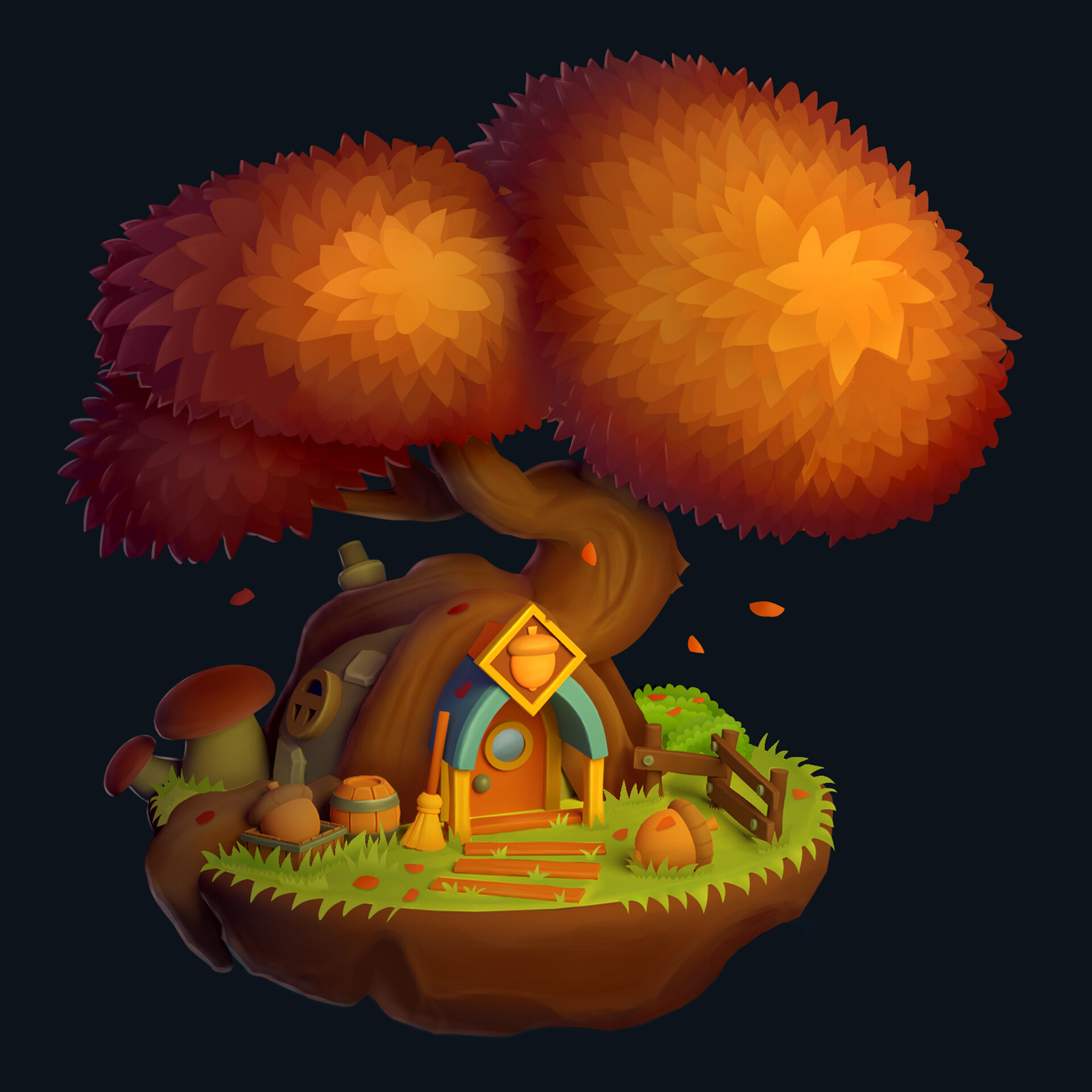 ArtStation - Acorn house