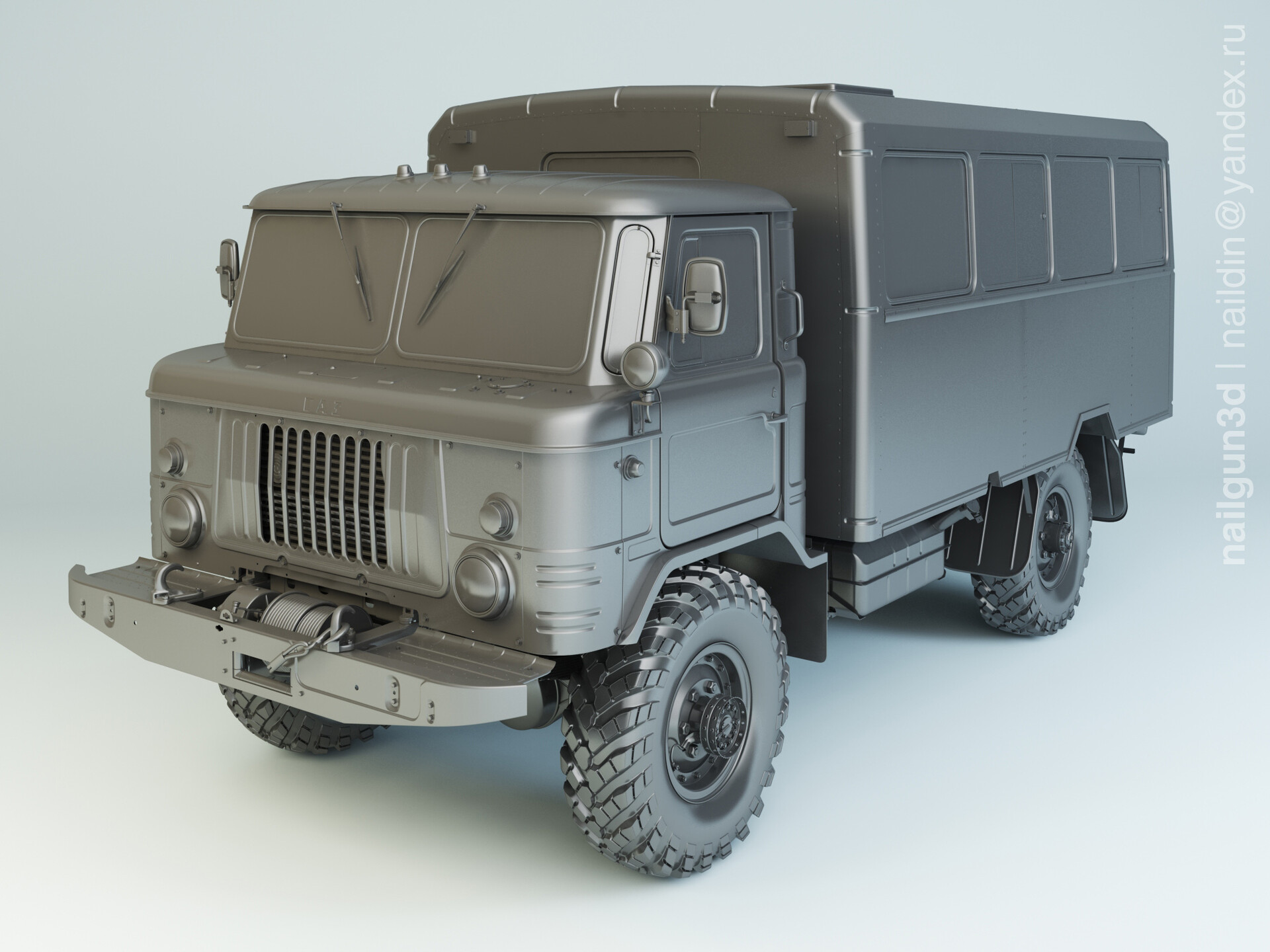Nailgun3d _ Nail Khusnutdinov - NEFAZ NZAS-3964 (GAZ-66)
