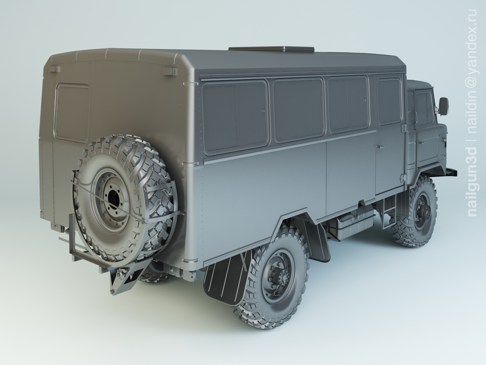 Nailgun3d _ Nail Khusnutdinov - NEFAZ NZAS-3964 (GAZ-66)