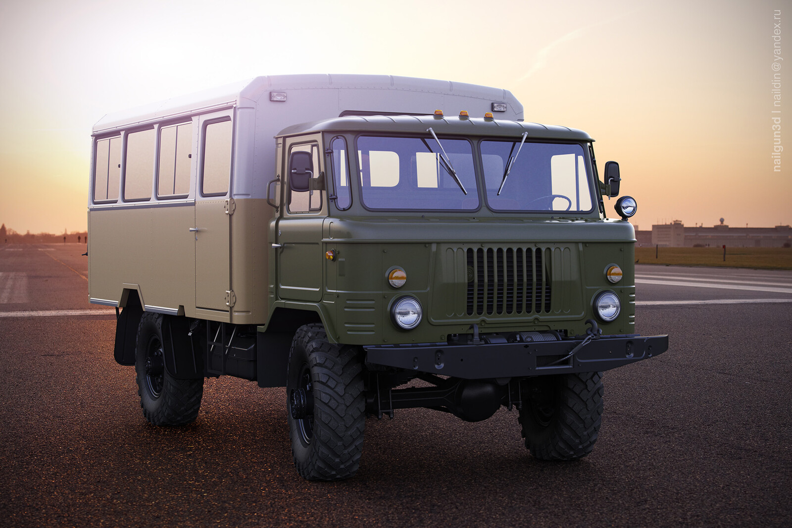 Nailgun3d _ Nail Khusnutdinov - NEFAZ NZAS-3964 (GAZ-66)