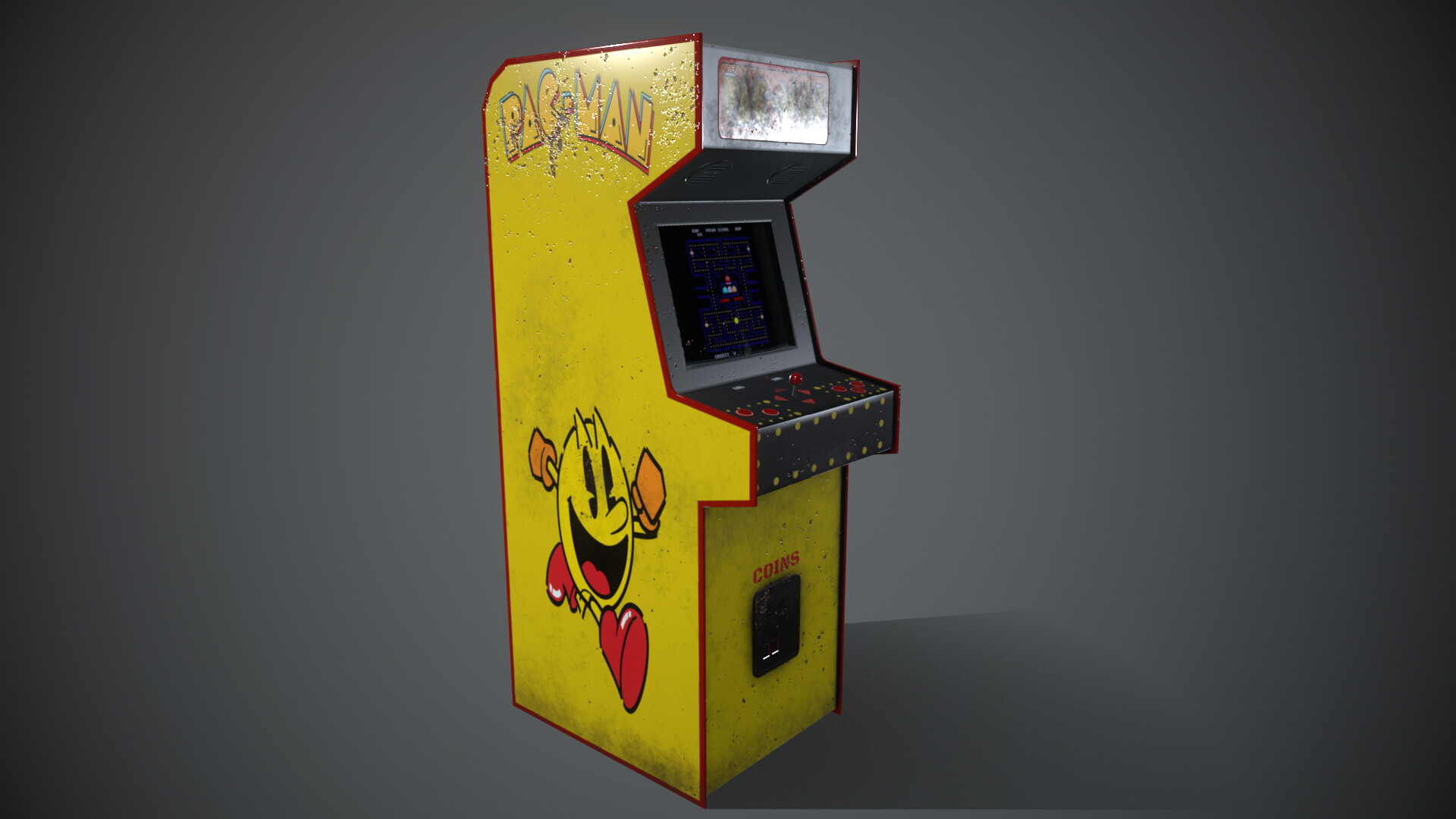 ArtStation - Old arcade machine (game asset)