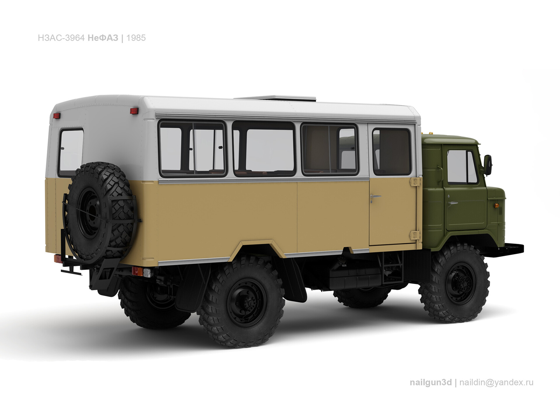 Nailgun3d _ Nail Khusnutdinov - NEFAZ NZAS-3964 (GAZ-66)