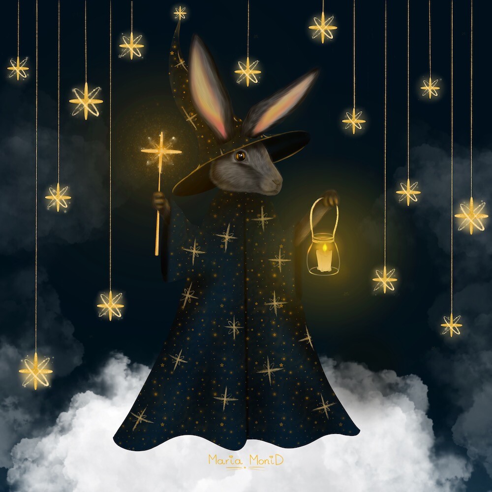 ArtStation - Wizard Hare and Autumn Lantern