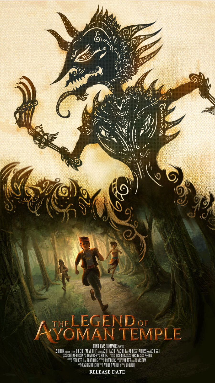 Calvin Lee Yan Kai - The Legend of Ayoman Temple - Poster Illustration