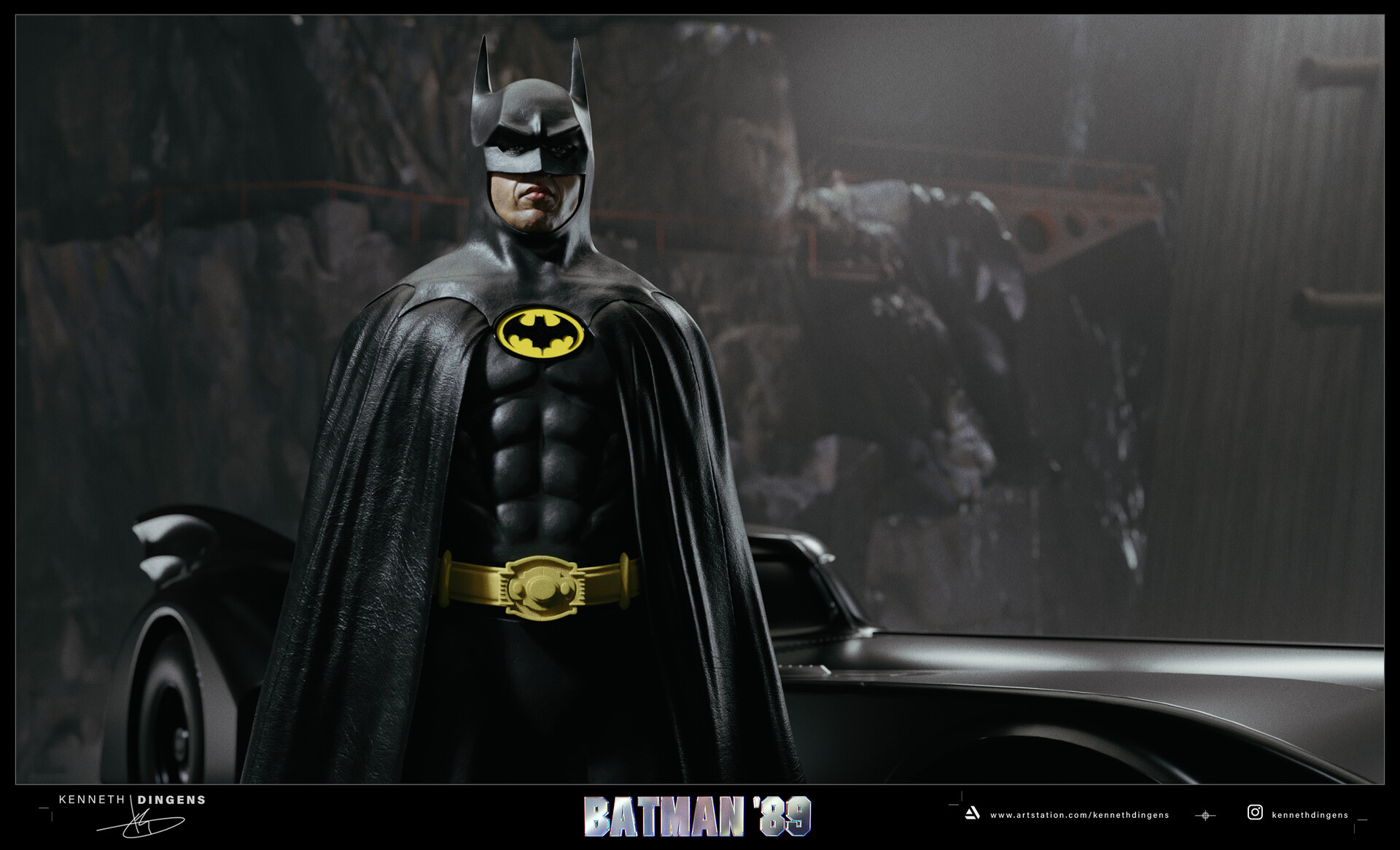 Kenneth Dingens - Batman '89 digital sculpture