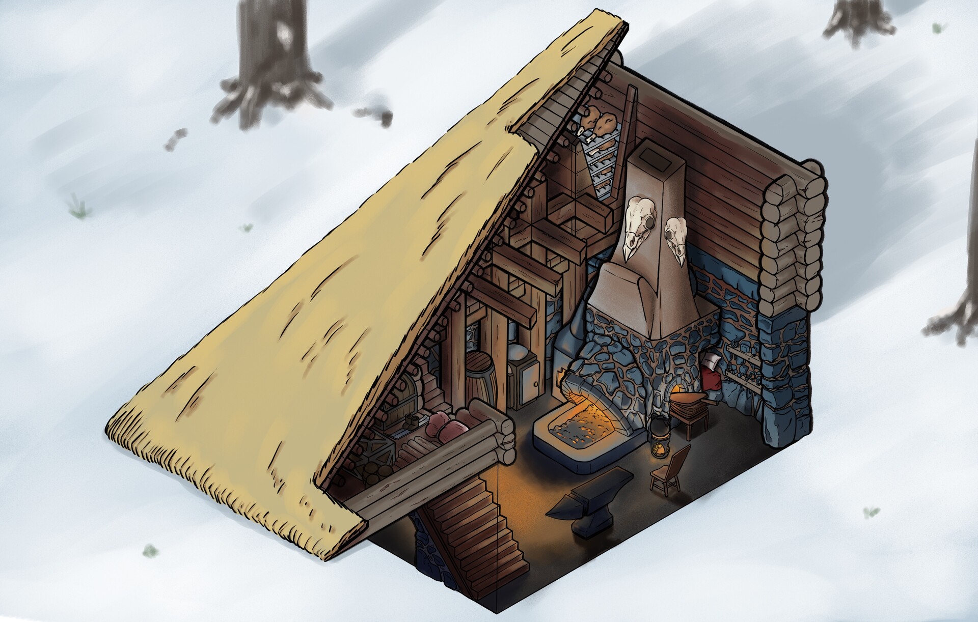 ArtStation - Hunter's Lodge
