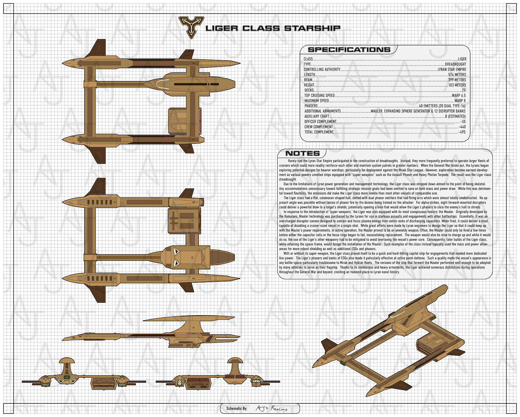 ArtStation - Liger Class Dreadnought (Lyran Star Empire)