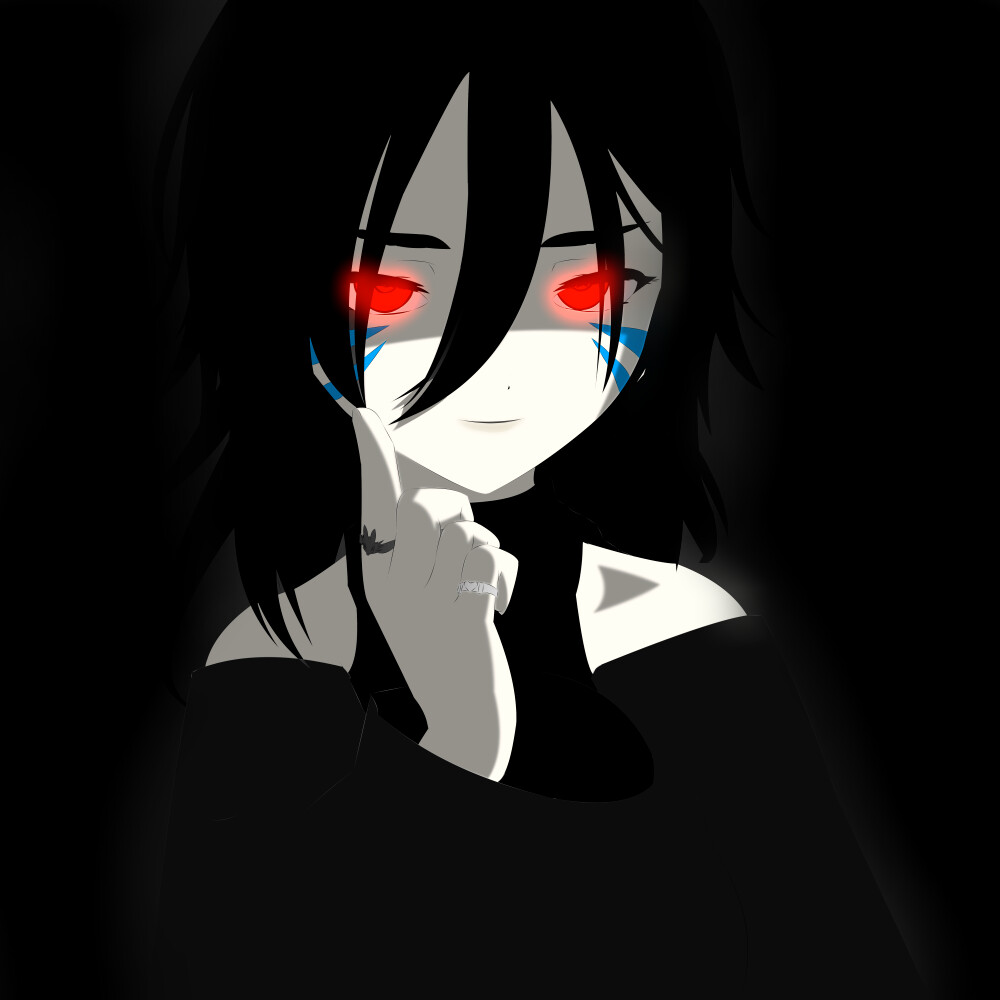 Artstation Dark Anime Girl