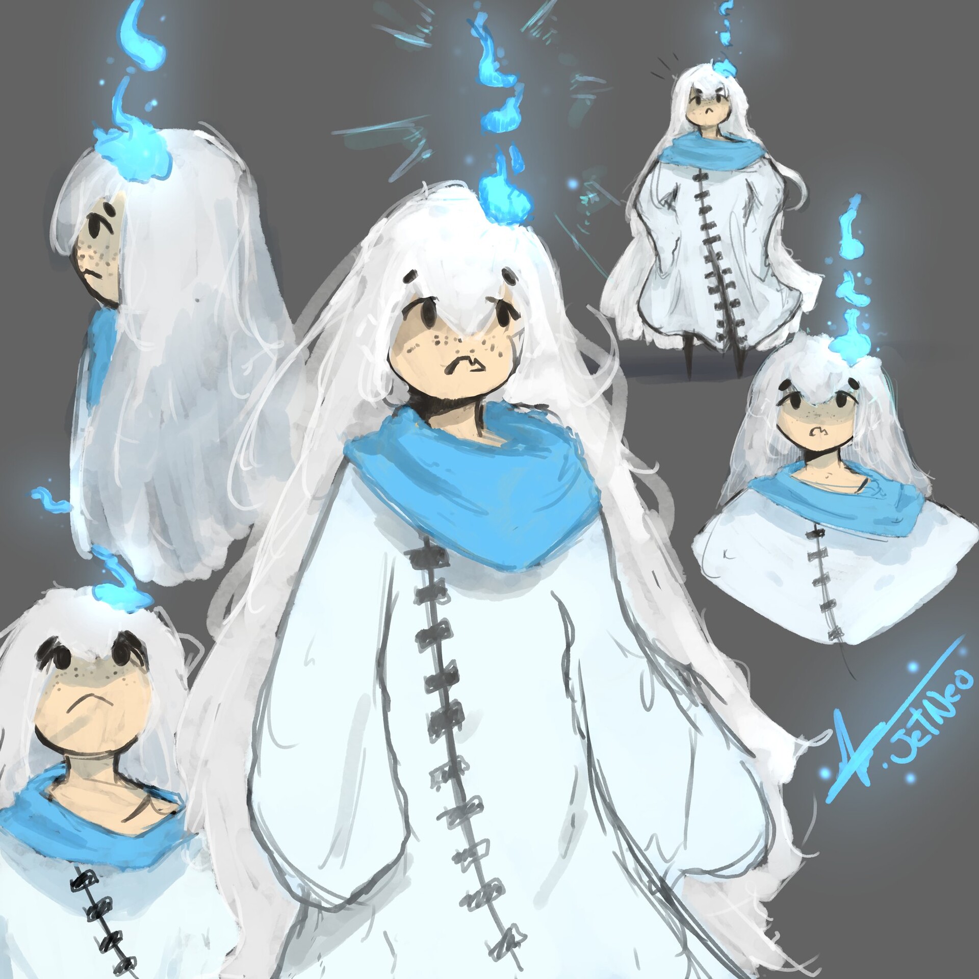 ArtStation - Flame Girl