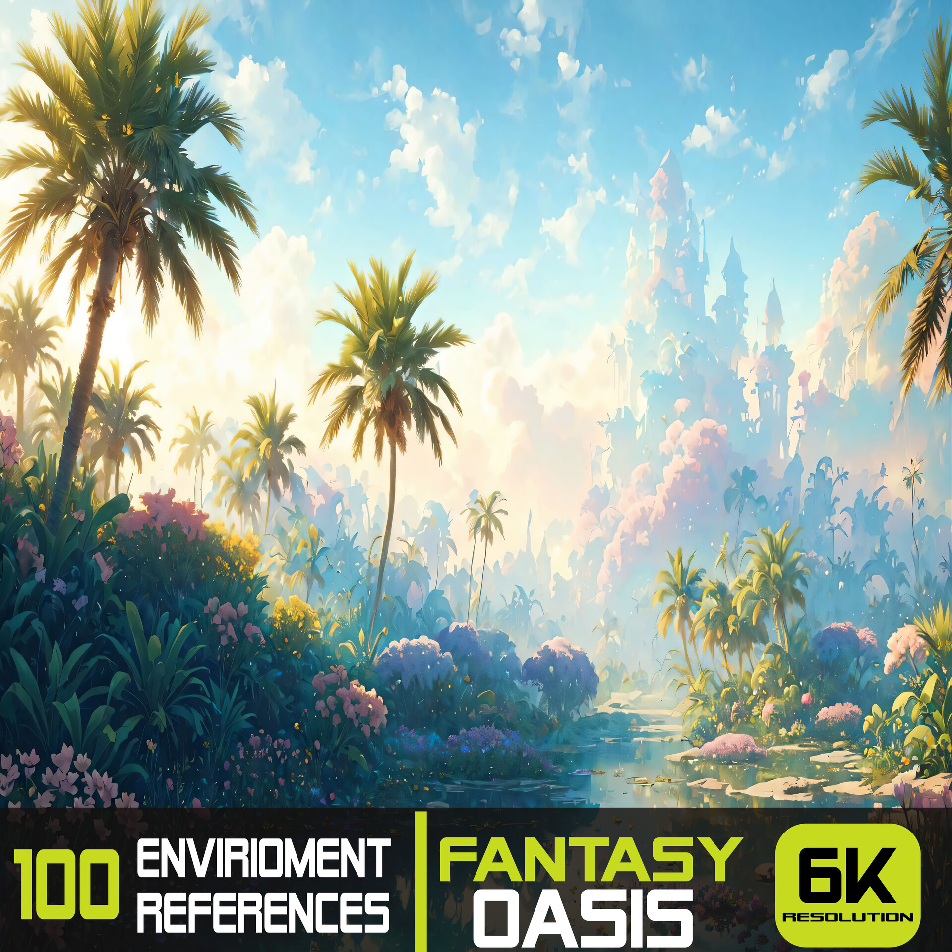 ArtStation - 100 Fantasy Oasis Landscape - Environment References | 6K Resolution